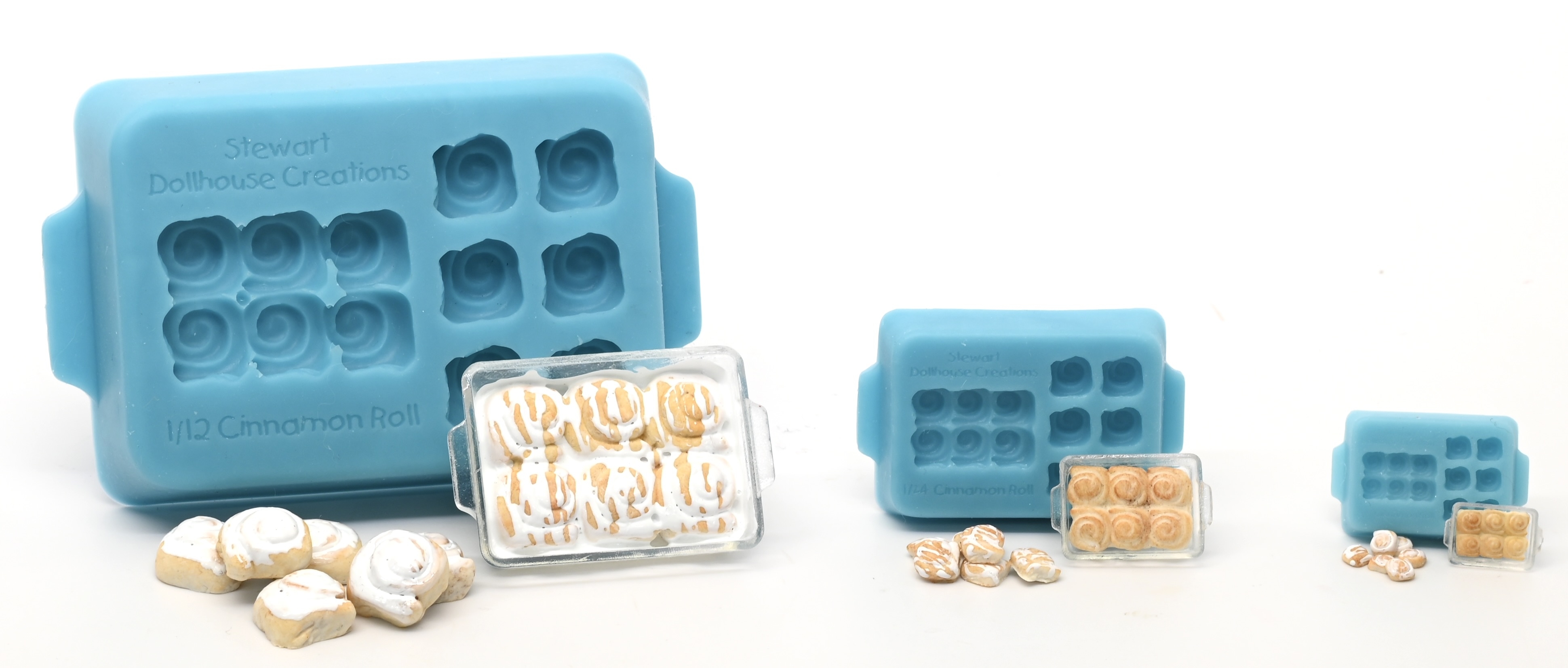 All Scales Cinnamon Roll Mold NEW! | Stewart Dollhouse Creations
